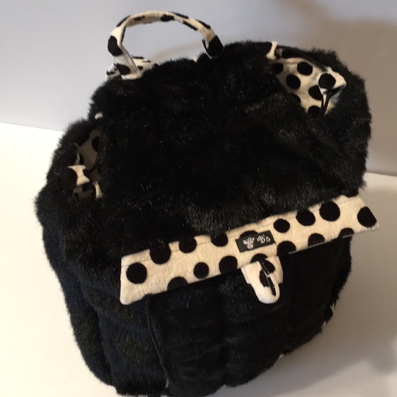 B’s | Bags | Bs Custom Made Faux Mink Backpack | Poshmark